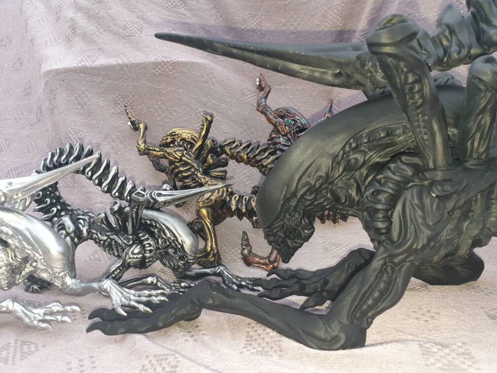 Xenomorph Relief Stand or Mural Alien Giger Inspired | Etsy