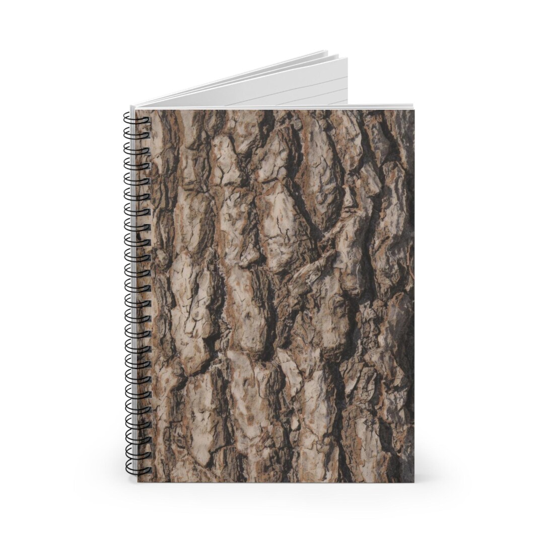 Black Walnut Tree Bark Spiral Notebook, Ruled Journal | Lined Pages - Etsy