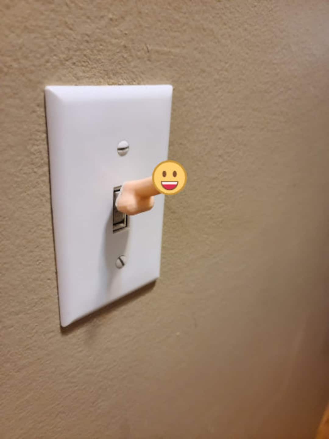 Set of 2 Novelty Light Switch Caps, Penis With Balls - Prank - Gag Gift ...