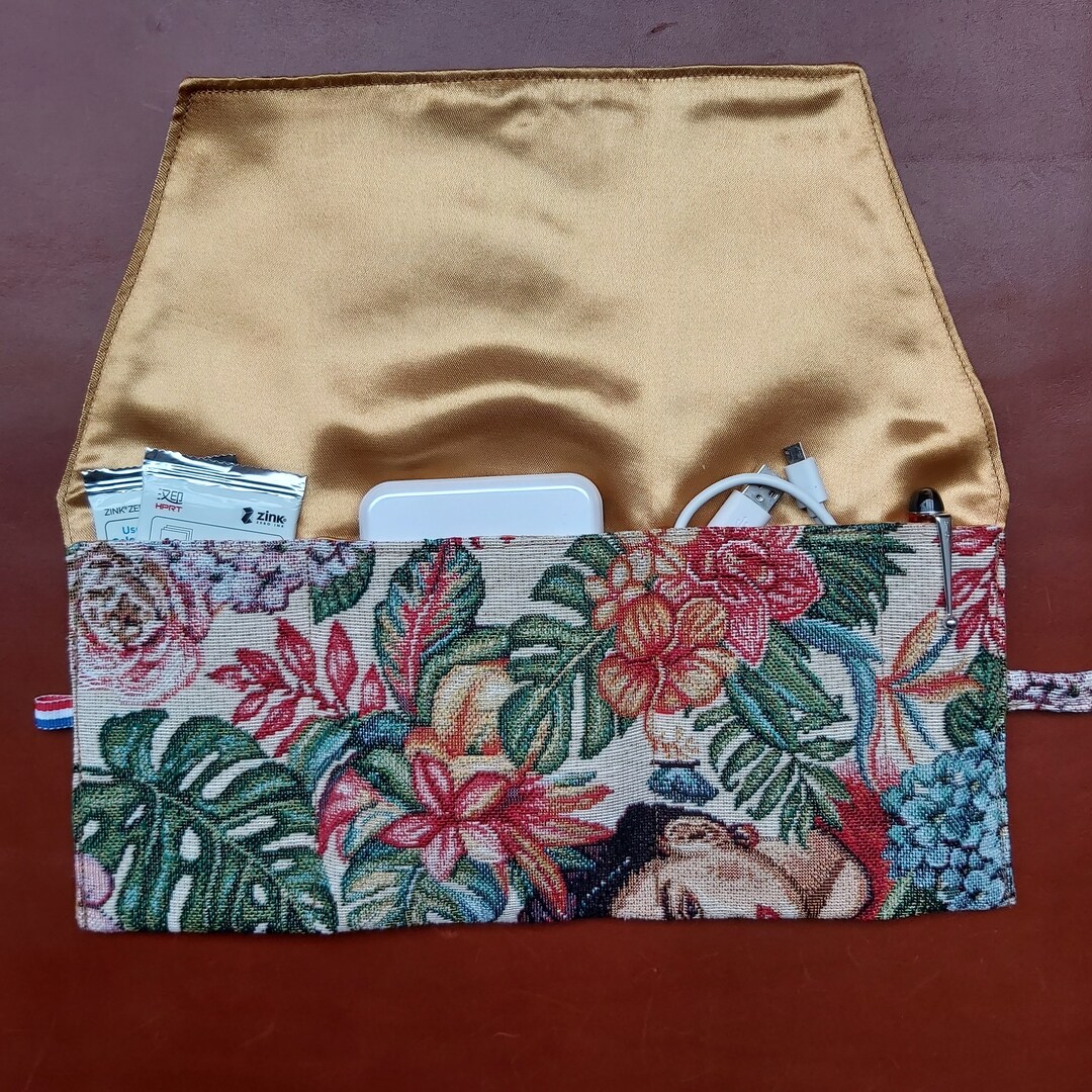 Frida Kahlo Insp. Fabric Pocket Printer Case for HP Sprocket, Canon ...