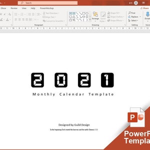 2020 2021 Digital Calendar Template for Powerpoint | 2021 Bible ...
