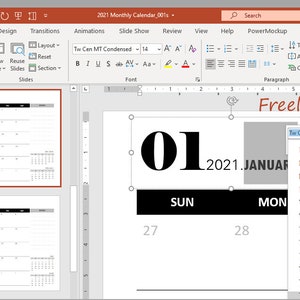 2020 2021 Digital Calendar Template for Powerpoint | 2021 Bible ...