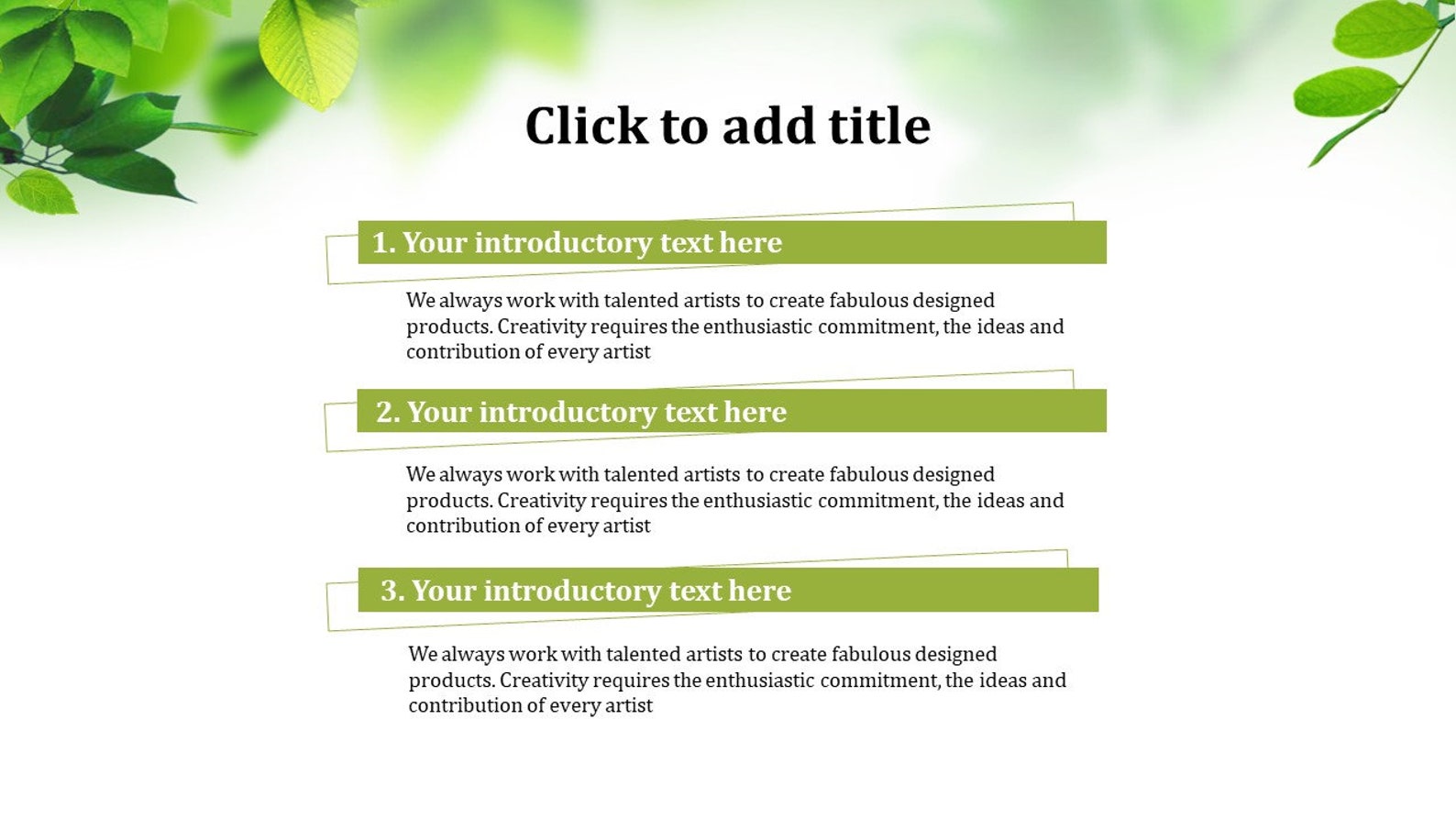 Natural Powerpoint Presentation Template - Etsy