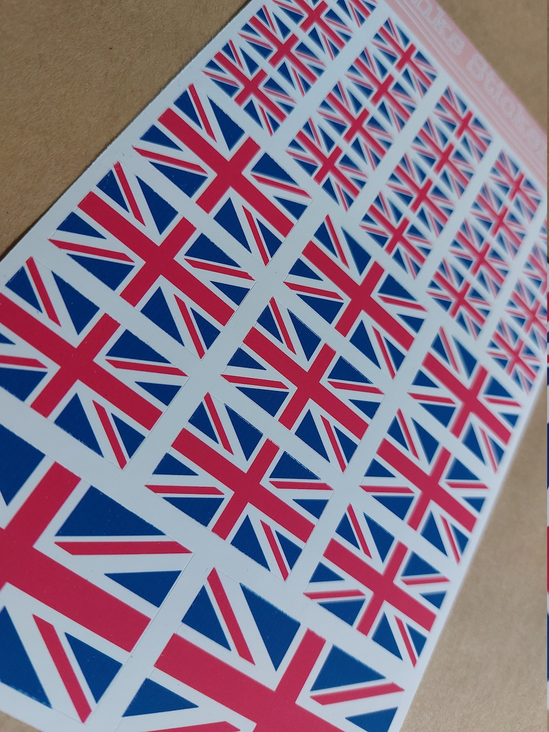 Union Jack Flag Stickers 1 Sheet of GLOSSY Stickers 31 Stickers per ...
