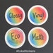 Your Logo/design Circle Stickers, Range of Sizes and Papers: Matte ...
