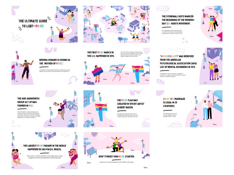 Editable Powerpoint Template, Pride, Elegant, Colourful and Modern ...