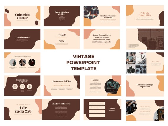 Retro Minimal PowerPoint Presentation Template Clean Business Paper ...