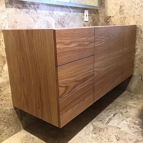 Reeded White Oak Vanity - Etsy