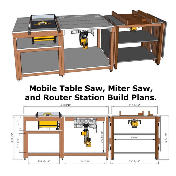 Dewalt Table Saw Workbench - Etsy