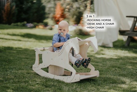 TODDLER ROCKING HORSE High Chair for Babies Toddler Chair - Etsy New ...