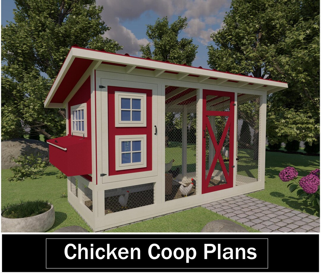DIY Walk-in Chicken Coop Plans: Backyard Design (PDF) - Etsy