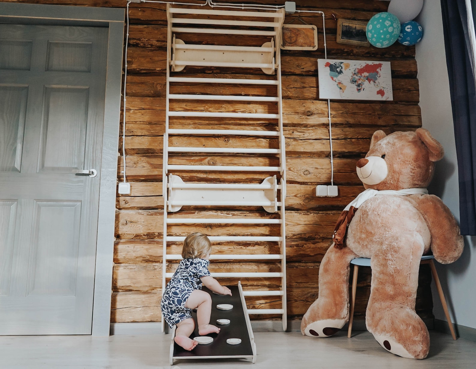 Kids Climbing Wall Swedish Ladder Large Climbing Triangle - Etsy
