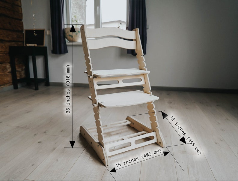 DIY Woodworking Plans for Height Adjustable Toddler Chair, Growing ...