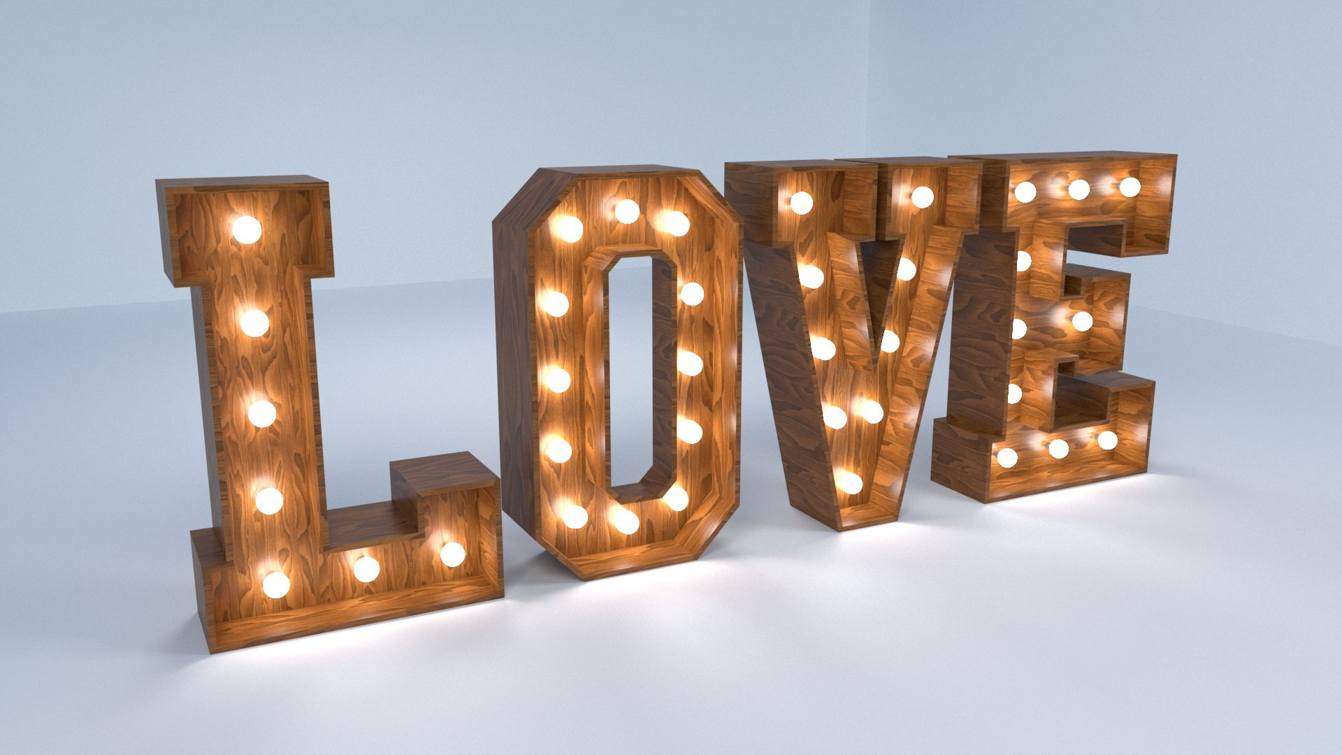 DIY Marquee Letters LOVE Sign Plan Create Romantic Wood Decor for ...