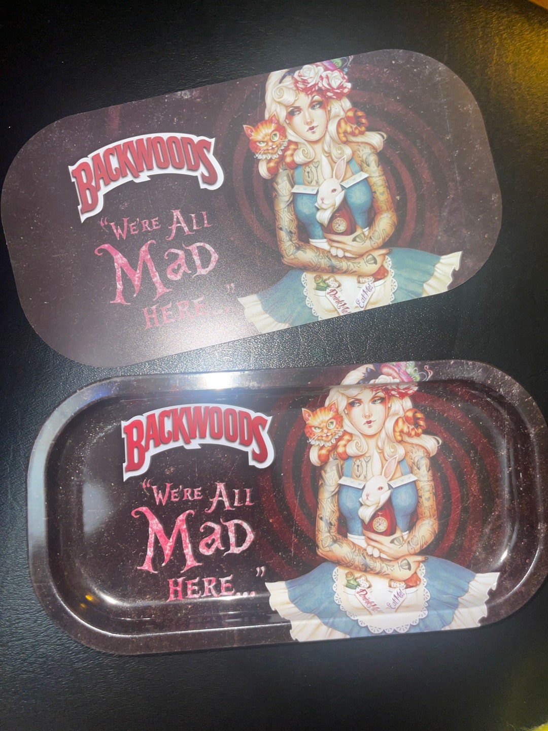 Backwoods Metal Tray Alice in Wonderland were All Mad Here - Etsy
