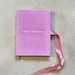 Velvet Pink Journal/ Pink Velvet Notebook / Velvet Journal ...
