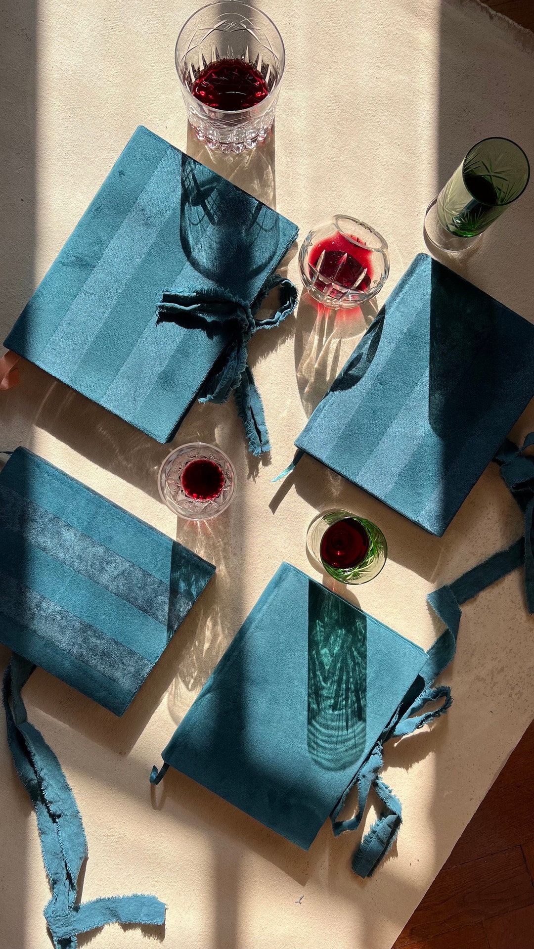 Blue Velvet Notebook/velvet Journal/personalized Notebook/unique Gifts ...