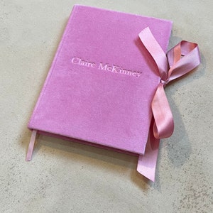 Velvet Pink Journal/ Pink Velvet Notebook / Velvet Journal ...