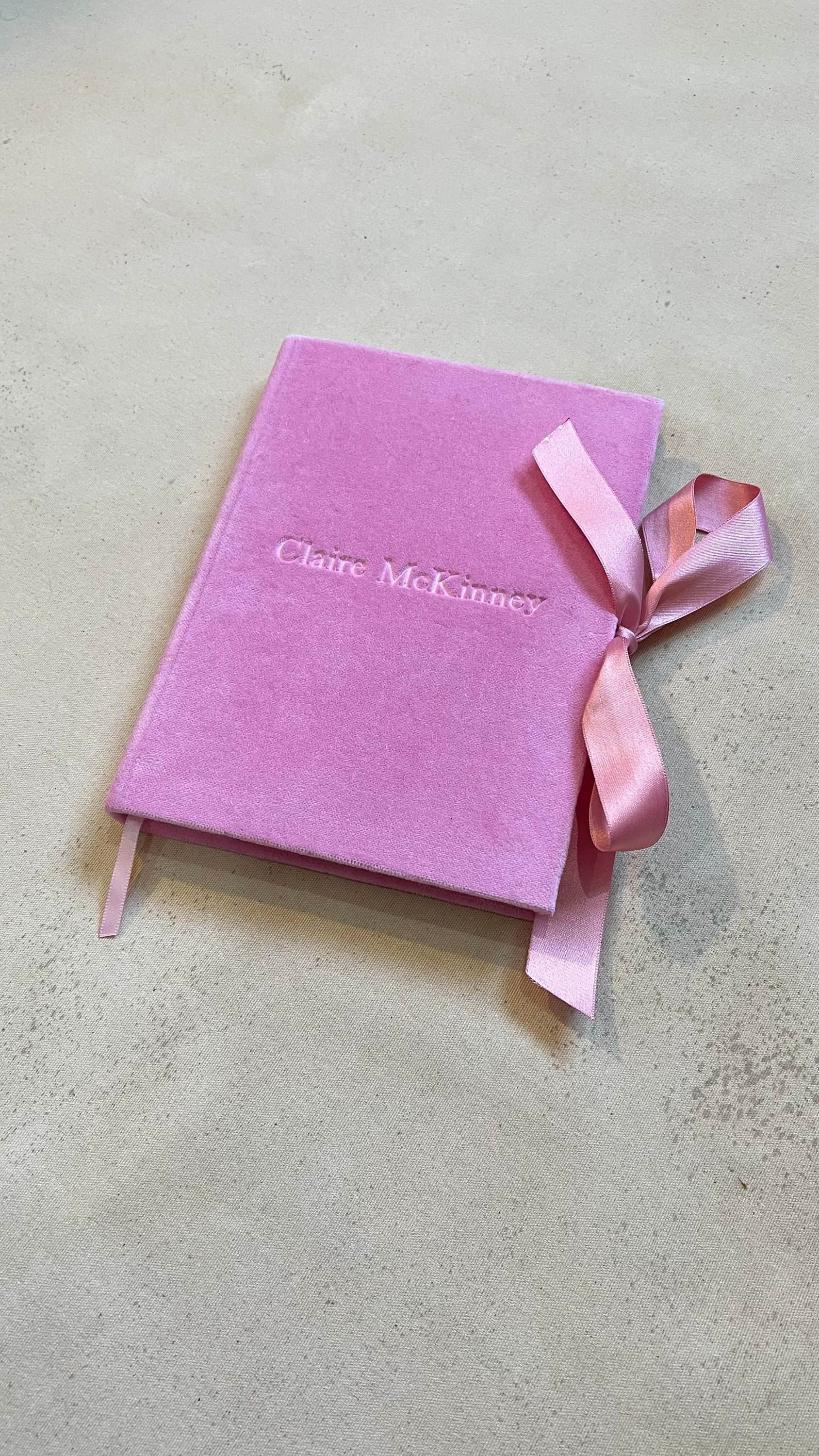 Velvet Pink Journal/ Pink Velvet Notebook / Velvet Journal ...