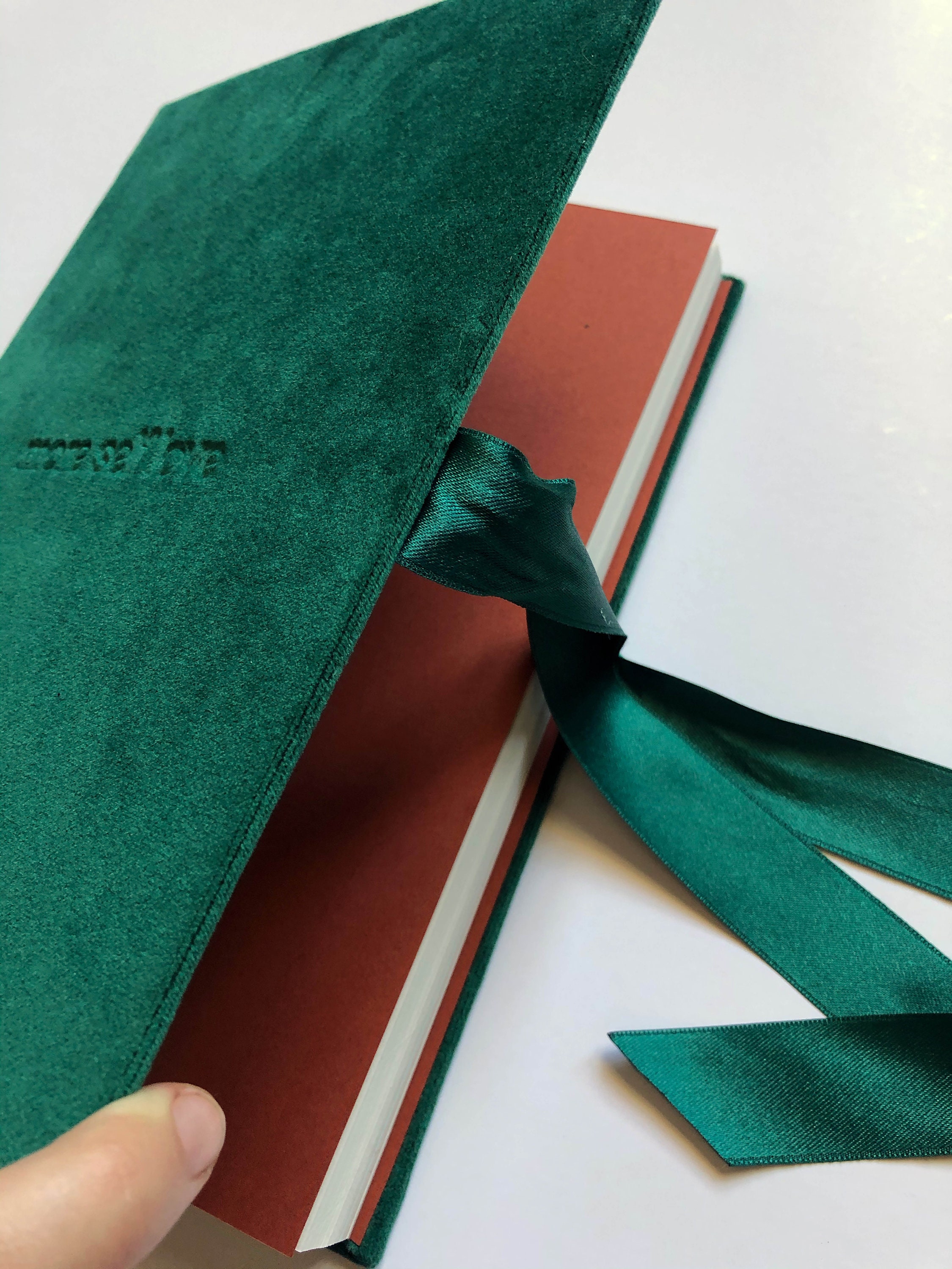 Green Velvet Journal/Velvet Notebook/journal/personalized Diary/ Hard ...