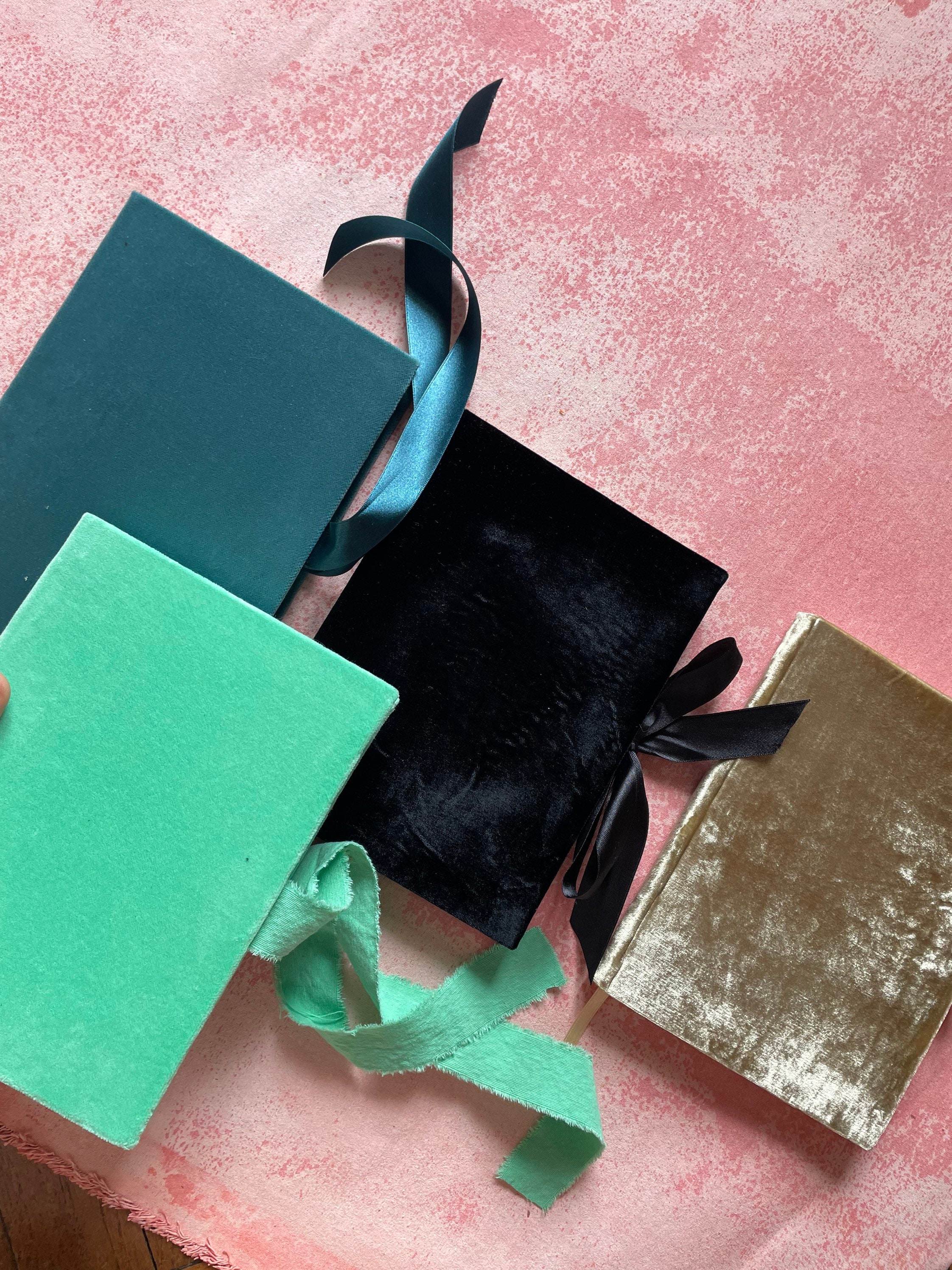 10 Velvet Mixed Journal A5 / Velvet Notebook / Velvet Journal ...