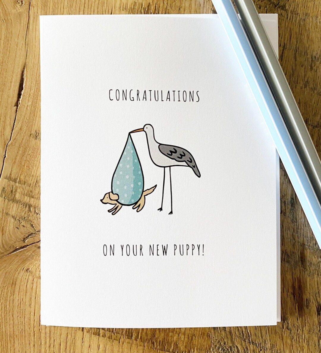 Congratulations New Dog Card Furry Baby Male New Puppy - Etsy
