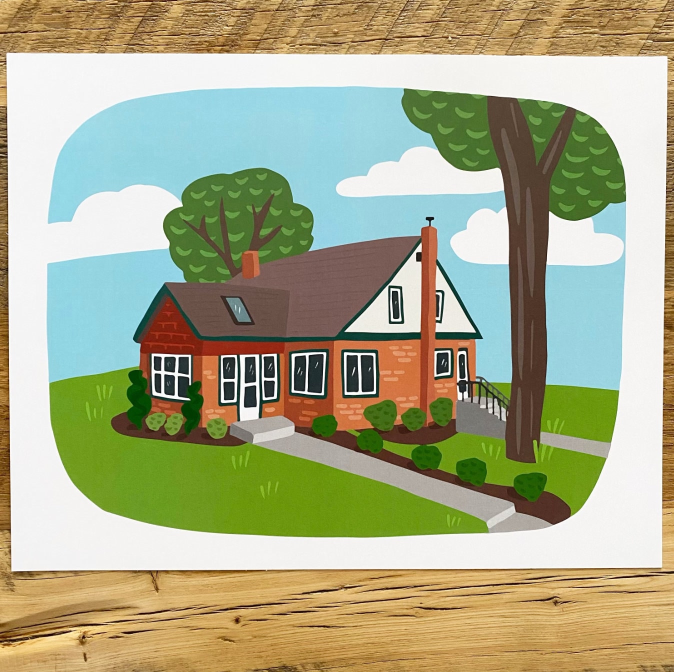 Custom hand-drawn home illustration | Etsy