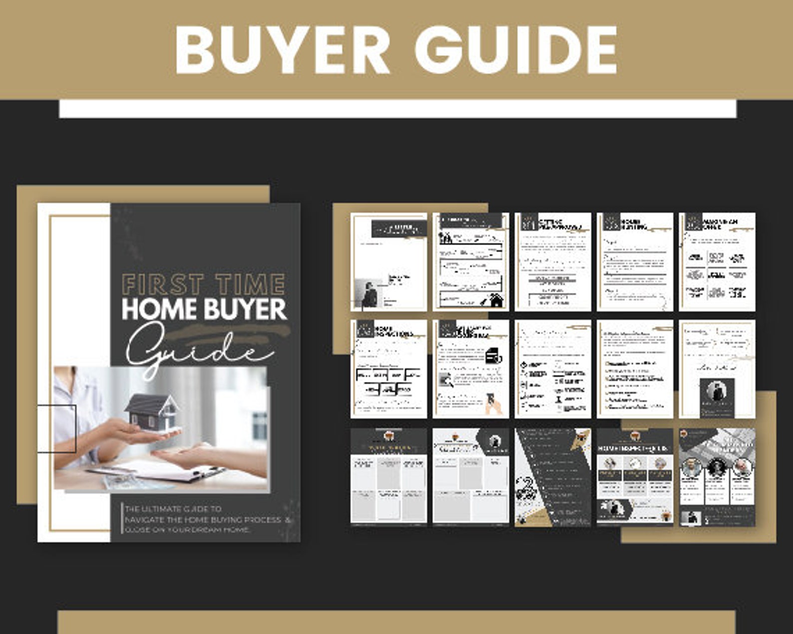 Gold Real Estate Home Buyer & Seller Guide Real Estate Buyer - Etsy