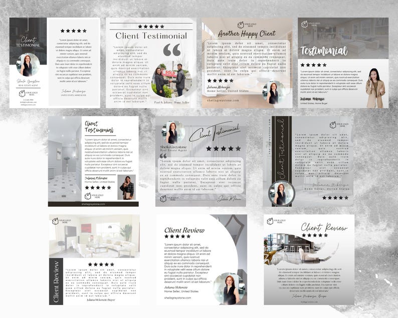 10 Modern Real Estate Agent Client Testimonial | Instagram Posts ...