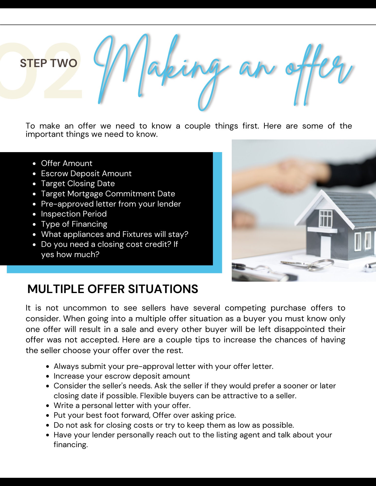Light Blue First Time Home Buyer Presentation Guide Real - Etsy