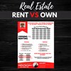 Renting Vs. Owning Flyer Real Estate Handout Real Estate Print Realtor ...