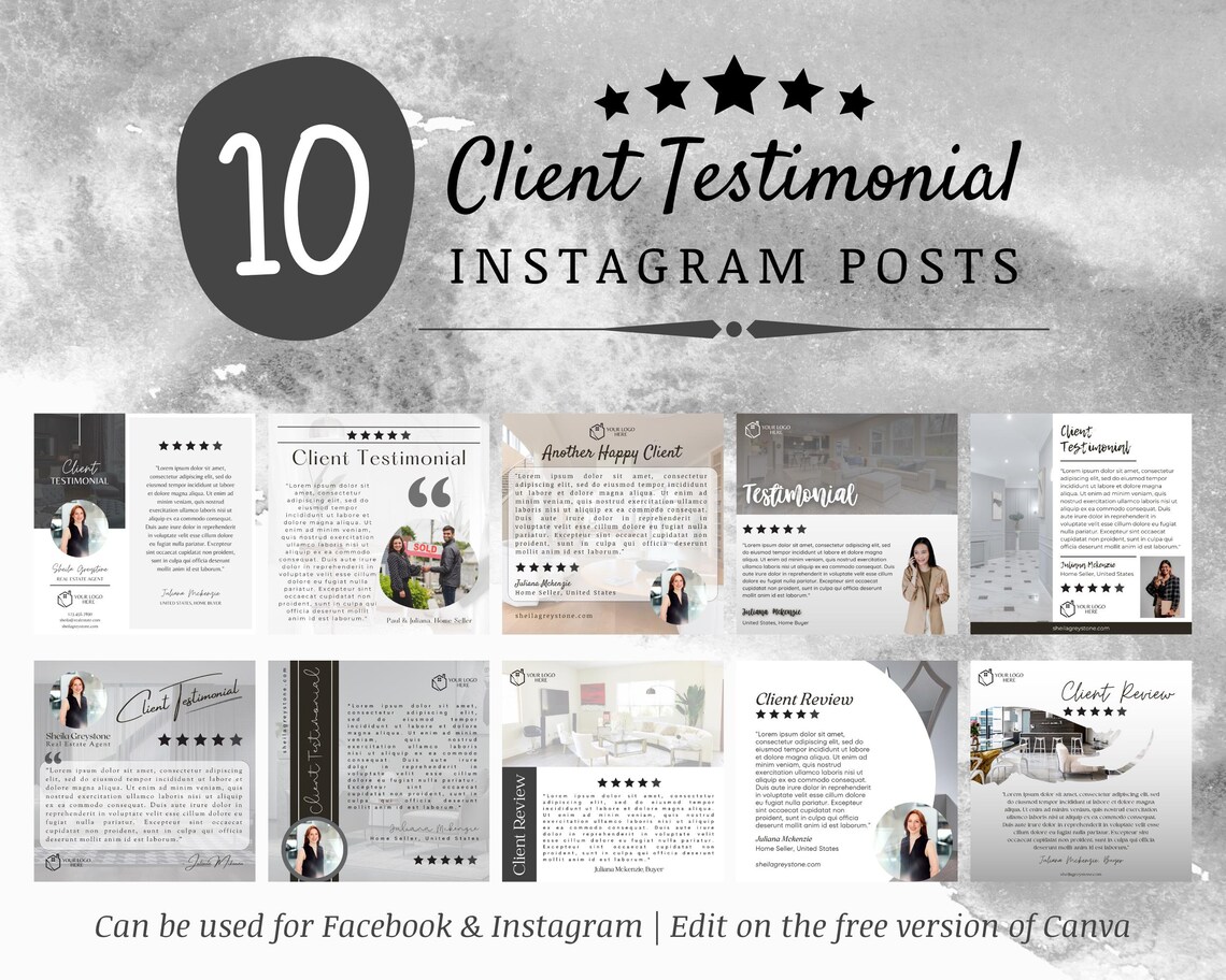 10 Modern Real Estate Agent Client Testimonial | Instagram Posts ...