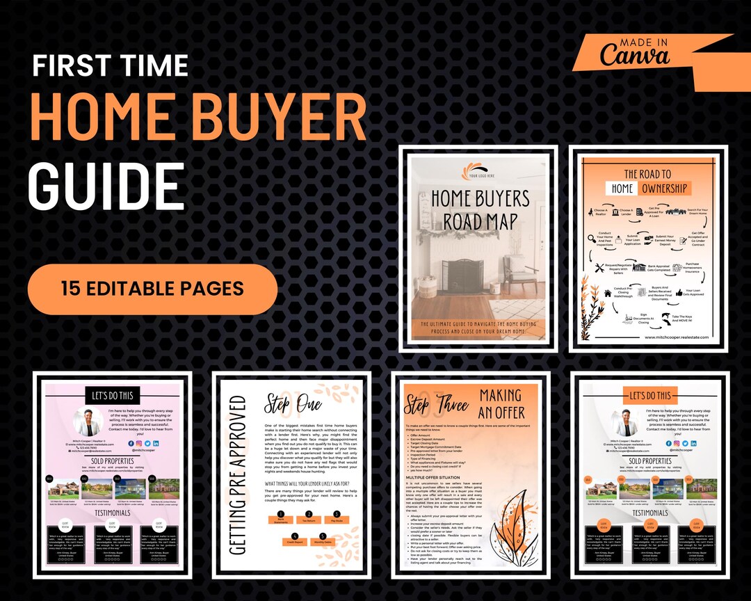 Orange Buyers Road Map Guide | Real Estate Handout | Real Estate Print ...