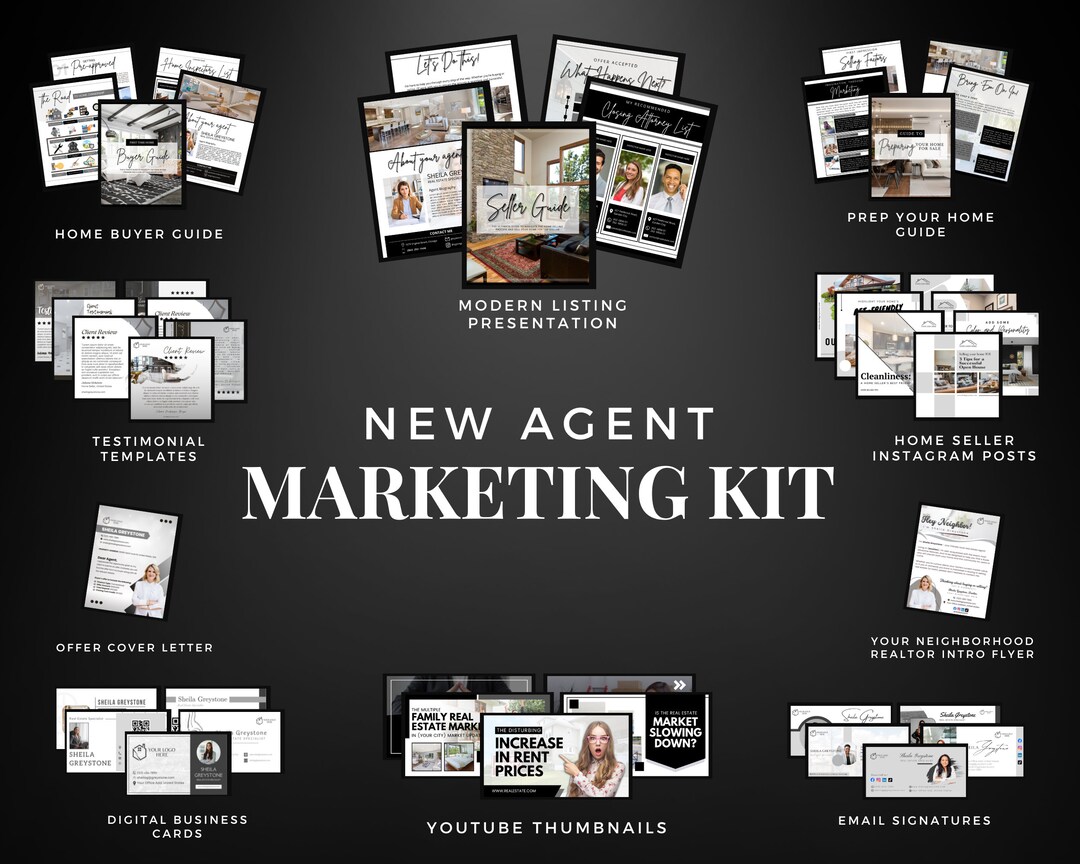 New Agent Marketing Kit | Premium Real Estate Marketing Bundle ...