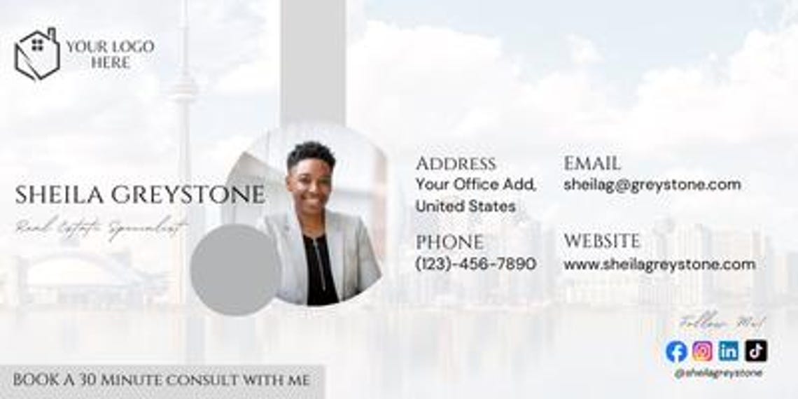 5 Modern Real Estate Agent Email Signature Templates | Real Estate ...