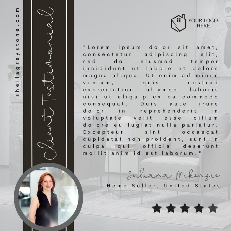 10 Modern Real Estate Agent Client Testimonial | Instagram Posts ...