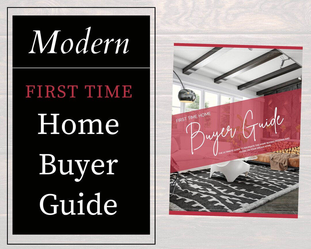 Red Modern Home Buyer Guide | Real Estate Handout | Real Estate Print ...