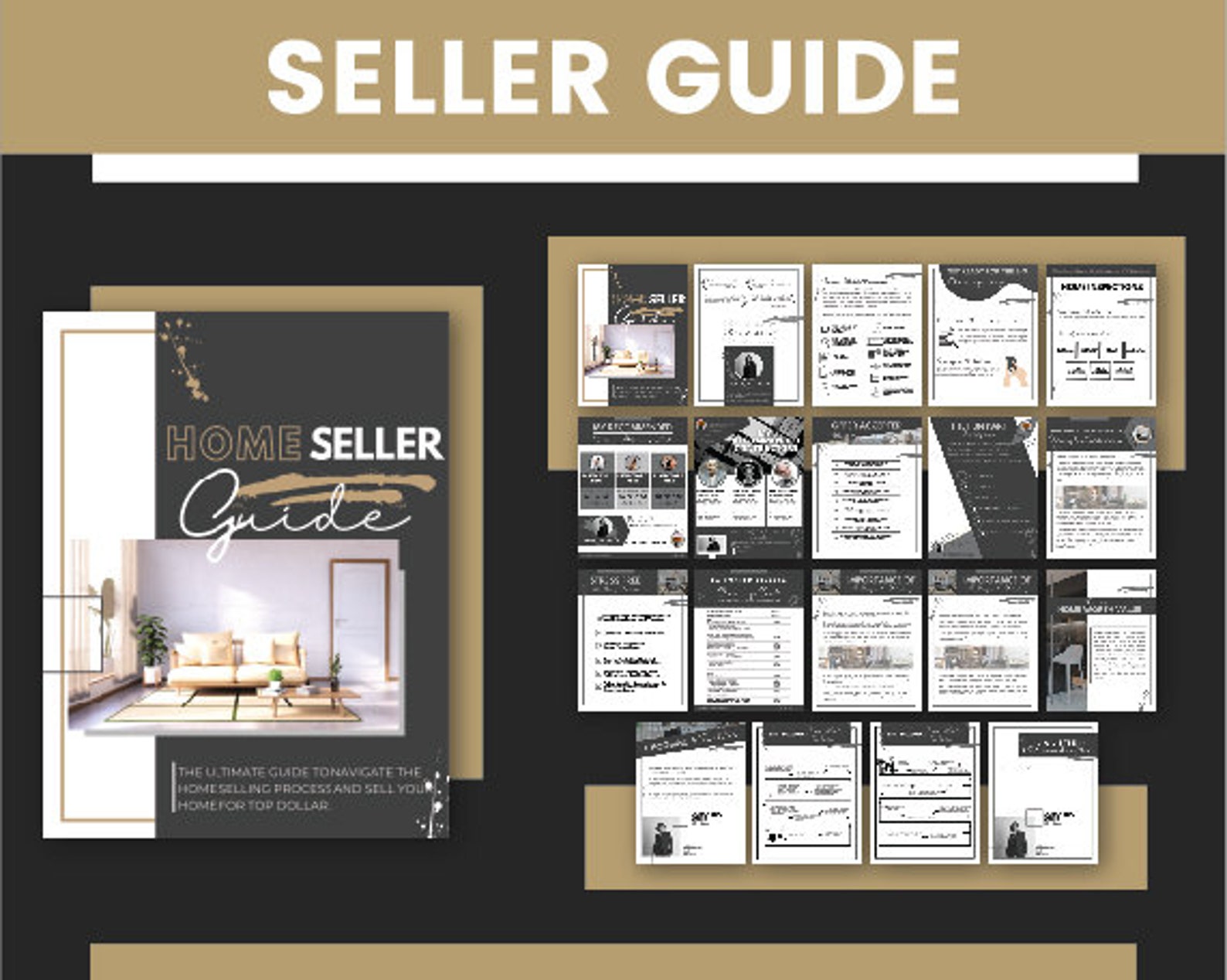 Gold Real Estate Home Buyer & Seller Guide Real Estate Buyer - Etsy