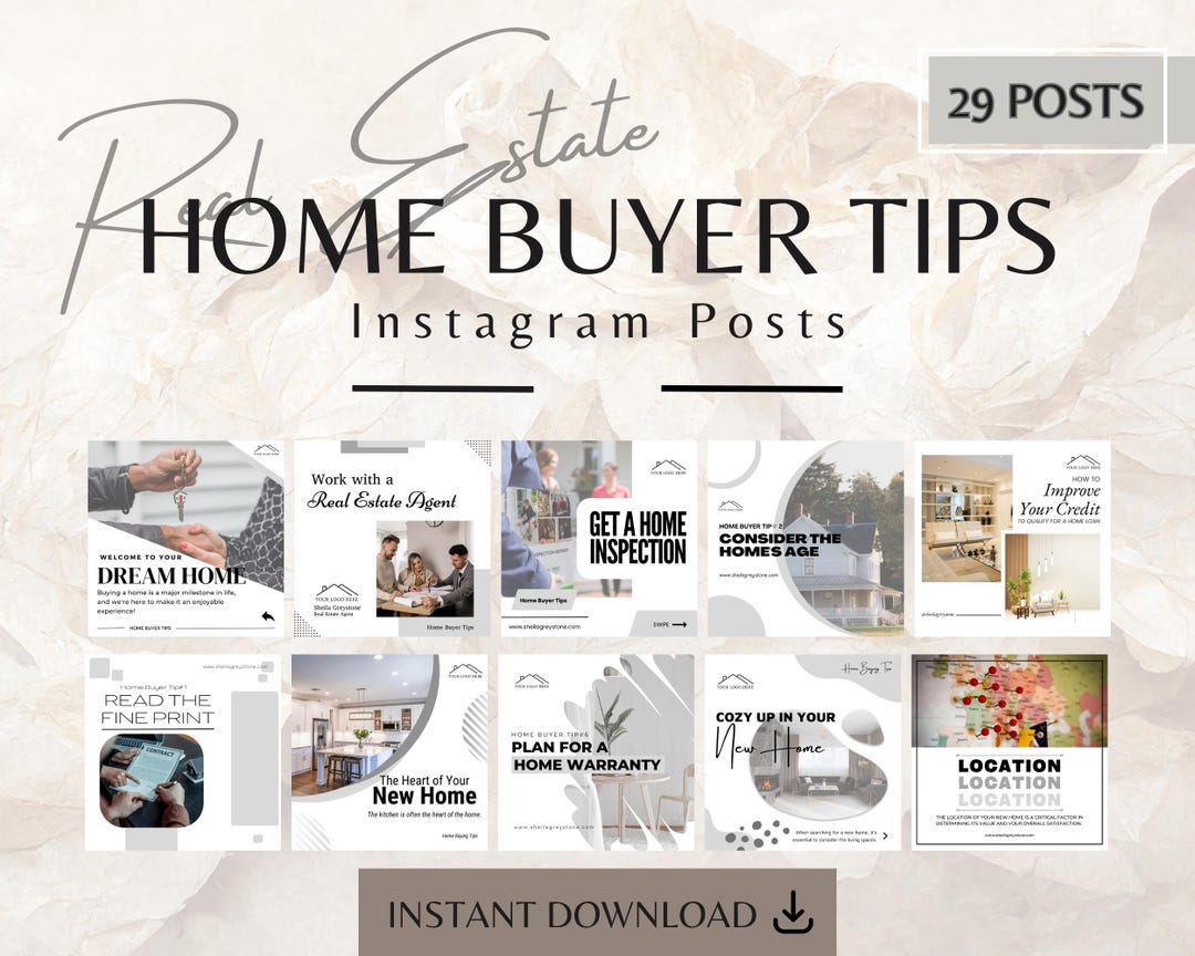 29 Home Buyer Social Media Post | Real Estate Agent Social Media Post ...