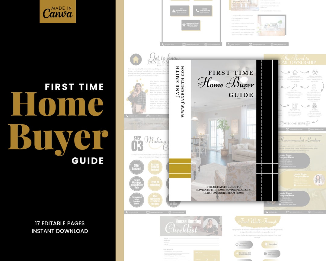 Gold First Time Home Buyer Presentation Guide | Real Estate Handout ...