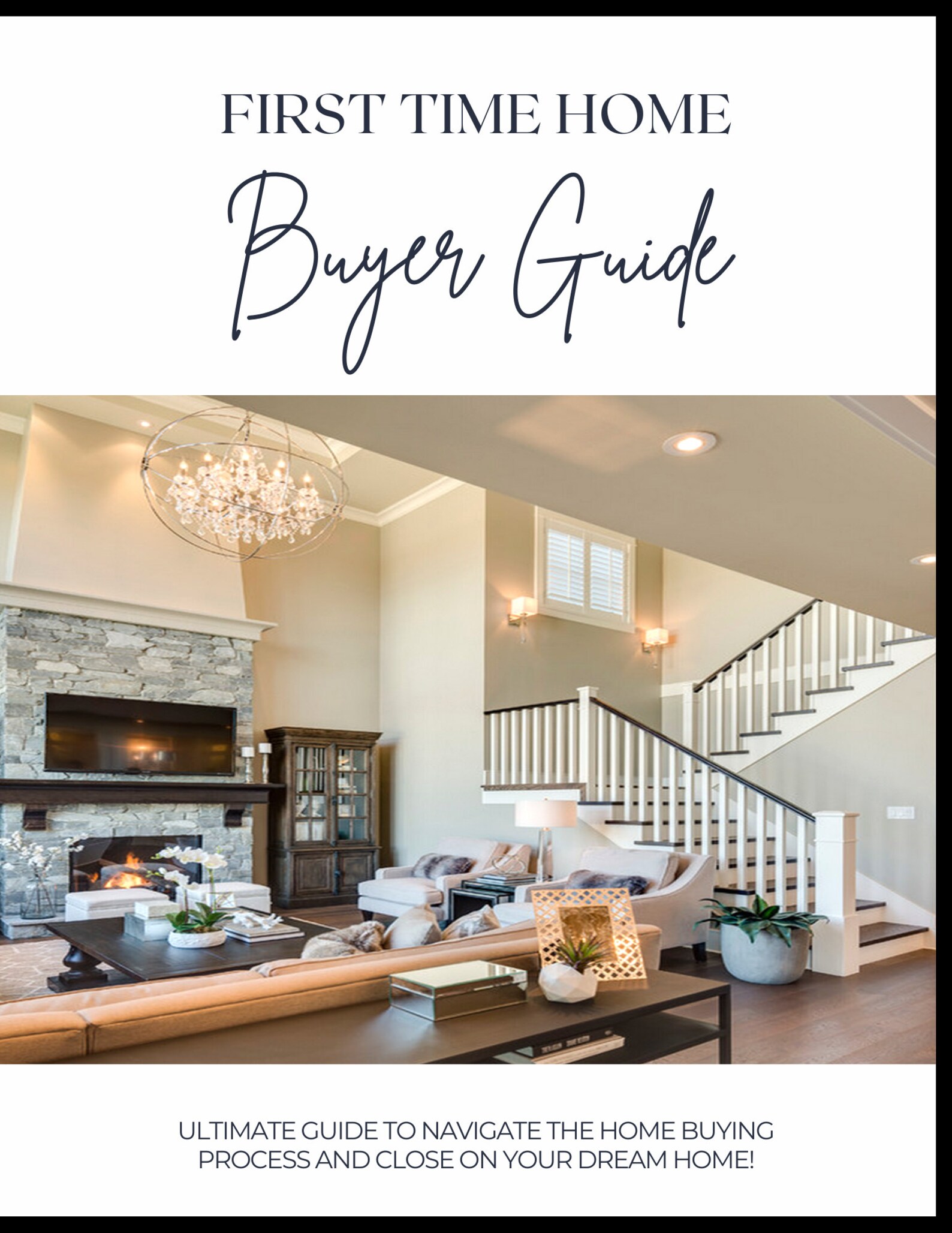 First Time Home Buyer Guide Real Estate Handout Real Estate Print ...