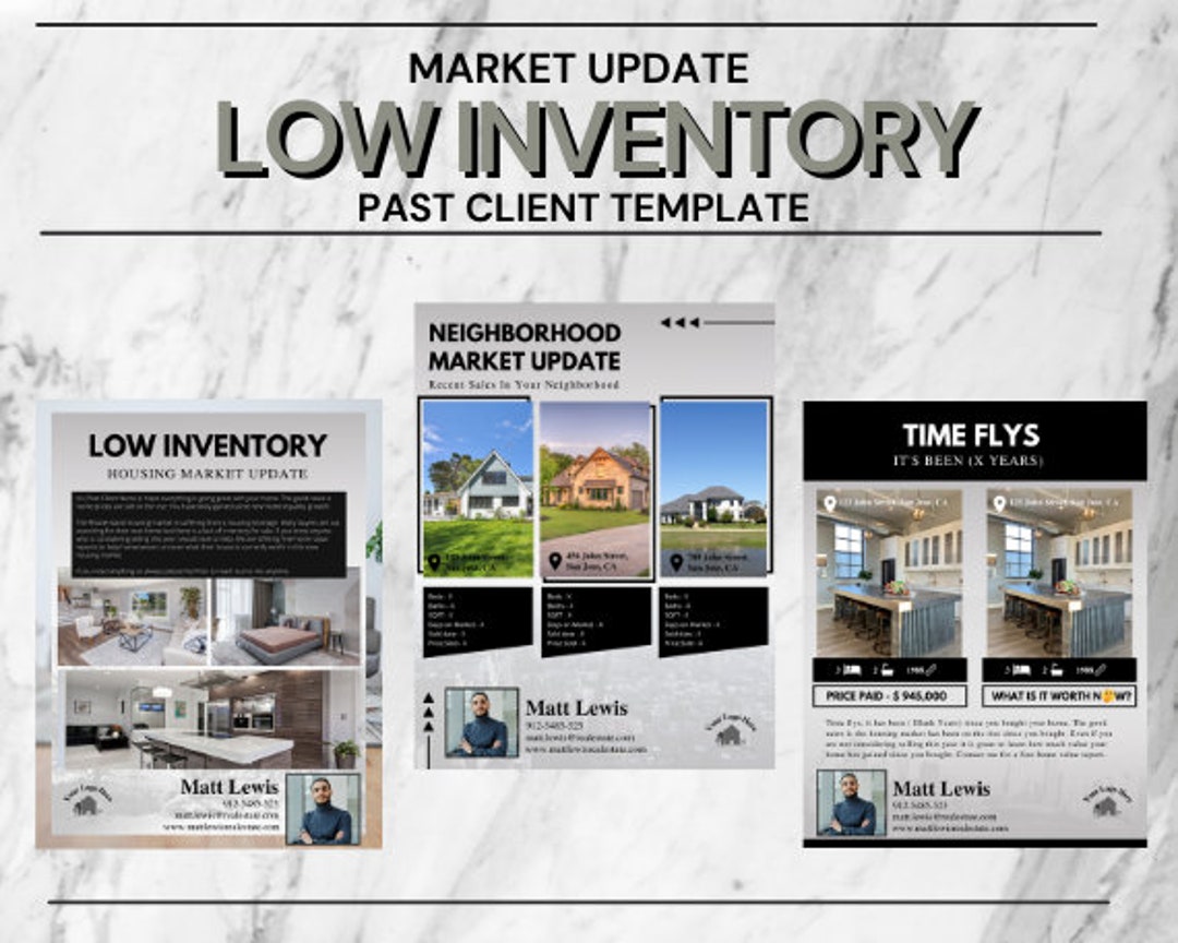 Low Inventory Flyer Past Client Handout Real Estate Print - Etsy