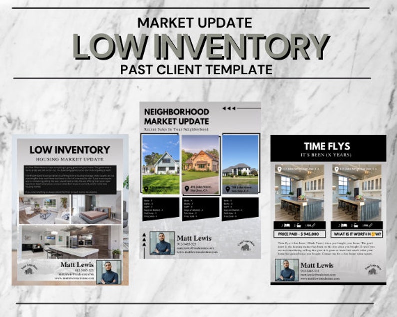 Low Inventory Flyer Past Client Handout Real Estate Print - Etsy