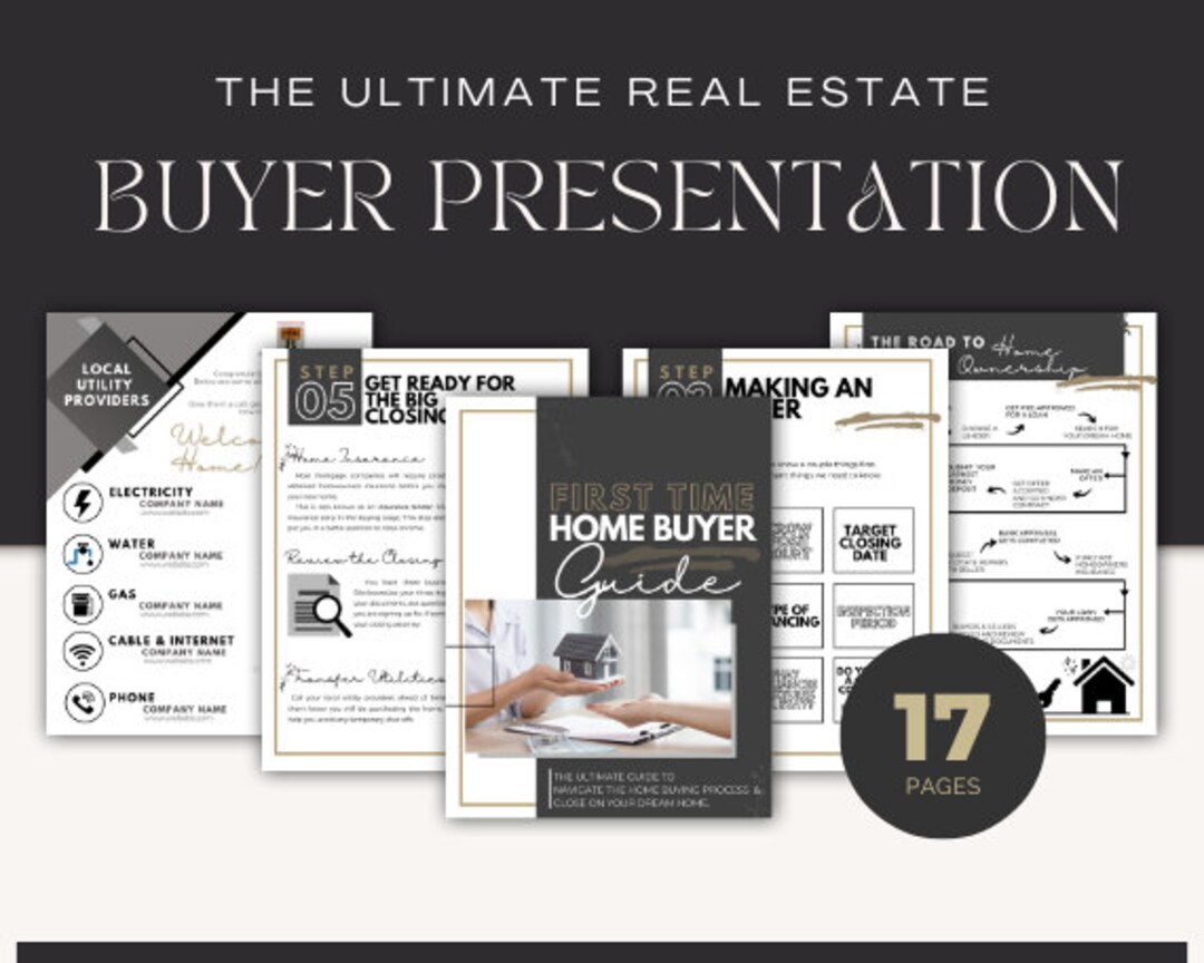 Home Buyer Presentation Guide | Real Estate Handout | Real Estate Print ...