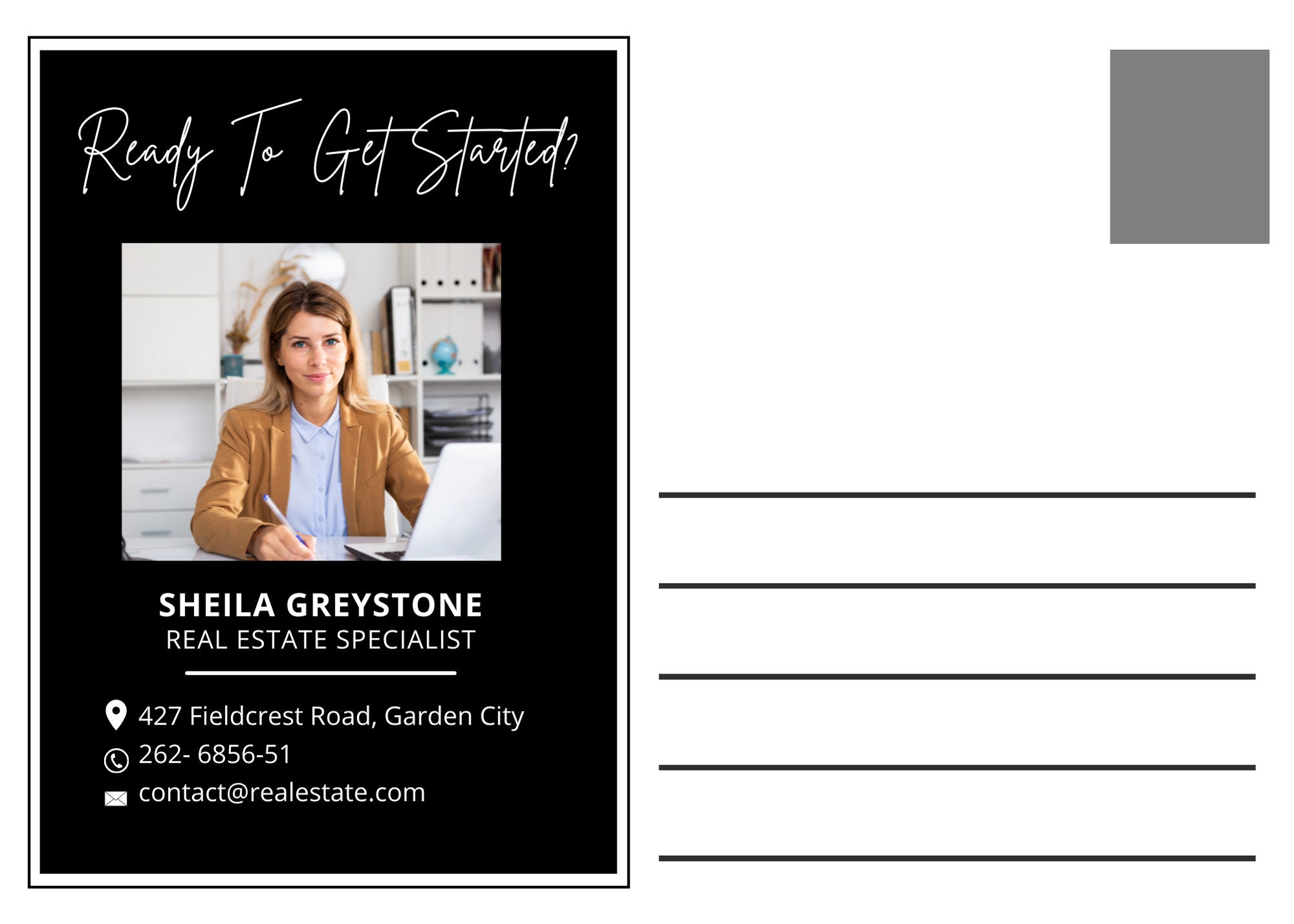 Renting Vs Owning Postcard |5x7 Real Estate Postcard | Real Estate ...