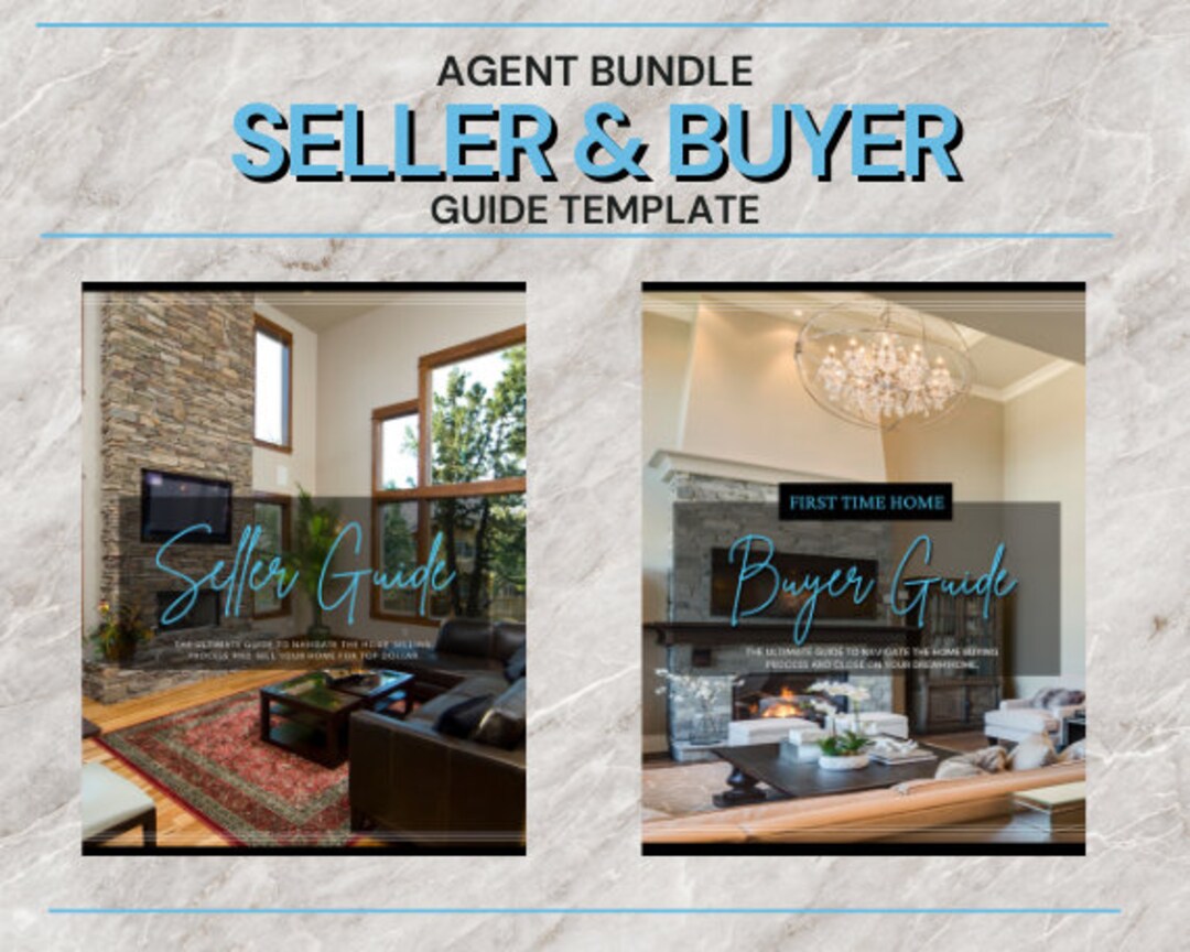 Light Blue Real Estate Buyer and Seller Guide Real Estate - Etsy