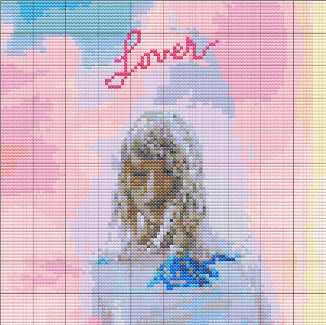 Lover Album Cover Cross Stitch. Taylor Swift Cross Stitch Pattern, PDF ...