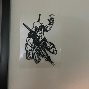 Deadpool Car Decal, Deadpool Vinyl Decal, Deadpool Comic Decal ...