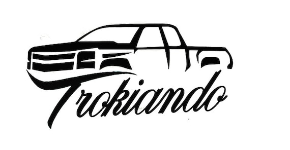 Trokiando Truck Vinyl Decal | Etsy