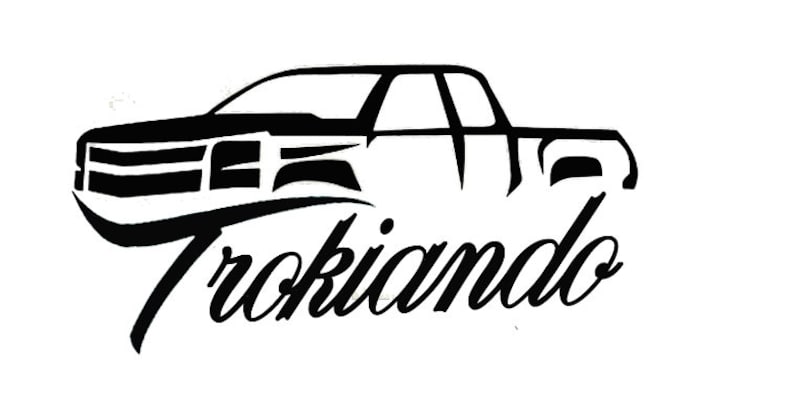 Trokiando, Truck, Vinyl Decal - Etsy